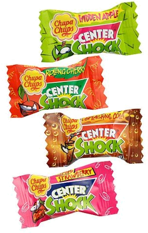 Chupa Chups Center Shock Chewing Gum — Candy Bouquet of St. Albert