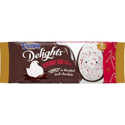 Peeps® Delights Peppermint Bark Dipped in Dark Chocolate (42g)