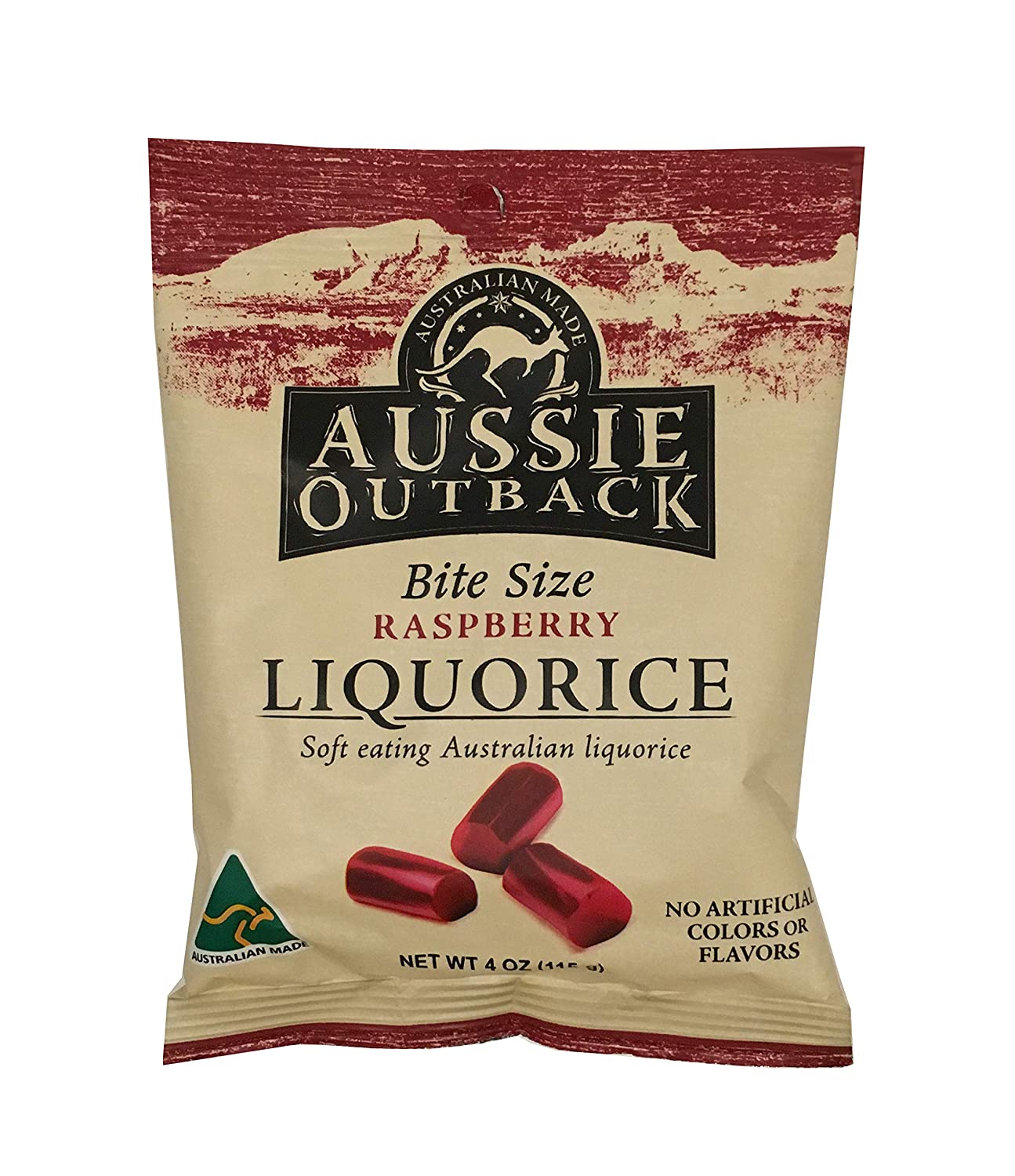 Aussie Outback Licorice - Raspberry (200g)
