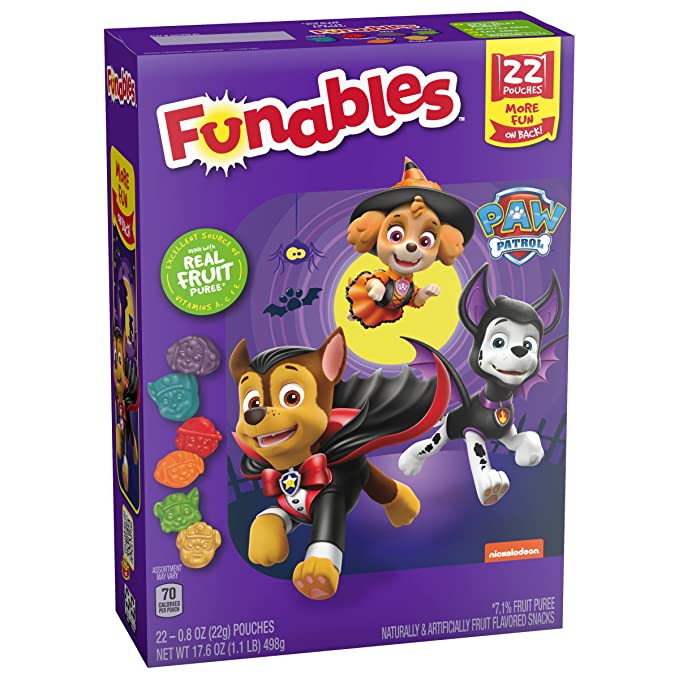 Funables Paw Patrol Treat Box (22 pouches) — Candy Bouquet of St. Albert