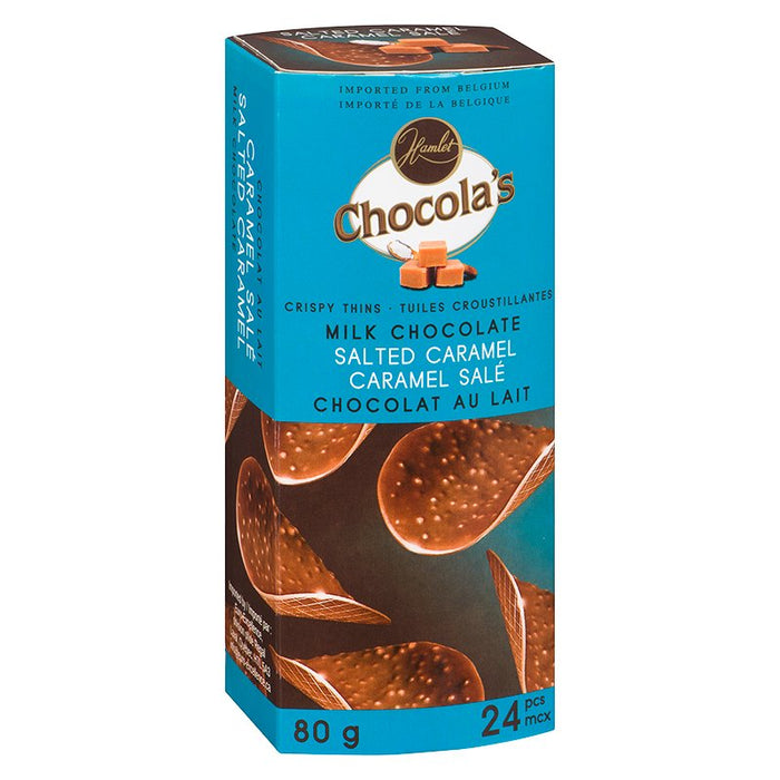 Hamlet Chocola's Salted Caramel Crispy Thins (125g) — Candy Bouquet of ...