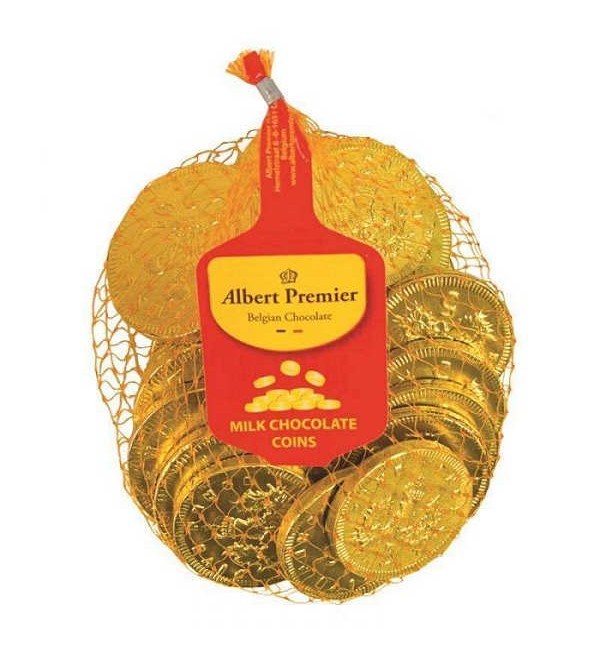 Albert Premier Belgian Chocolate Net of UK Coins (75g) — Candy Bouquet ...