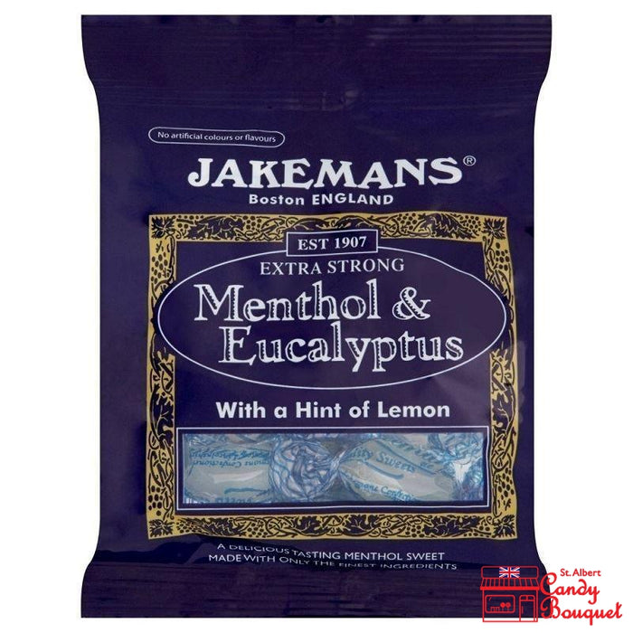 Jakemans Eucalyptus & Menthol Lozenges (100g) — Candy Bouquet of St. Albert